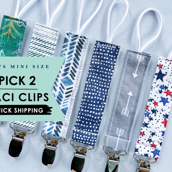 Fabric Pacifier Clip - Etsy