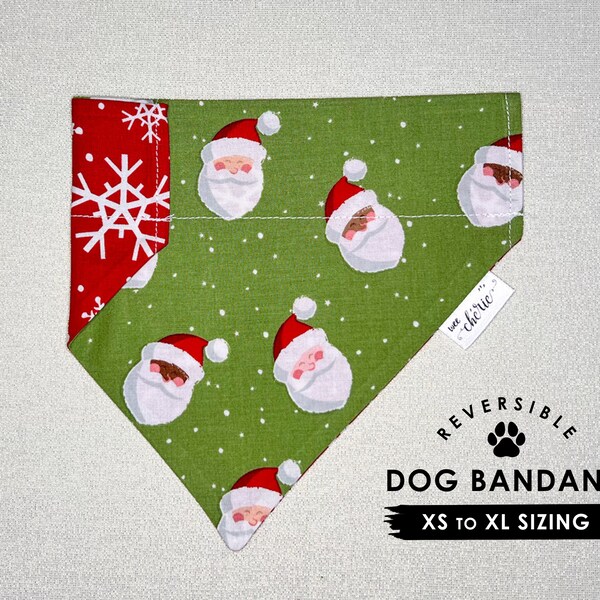 Santa Dog Bandana - Etsy