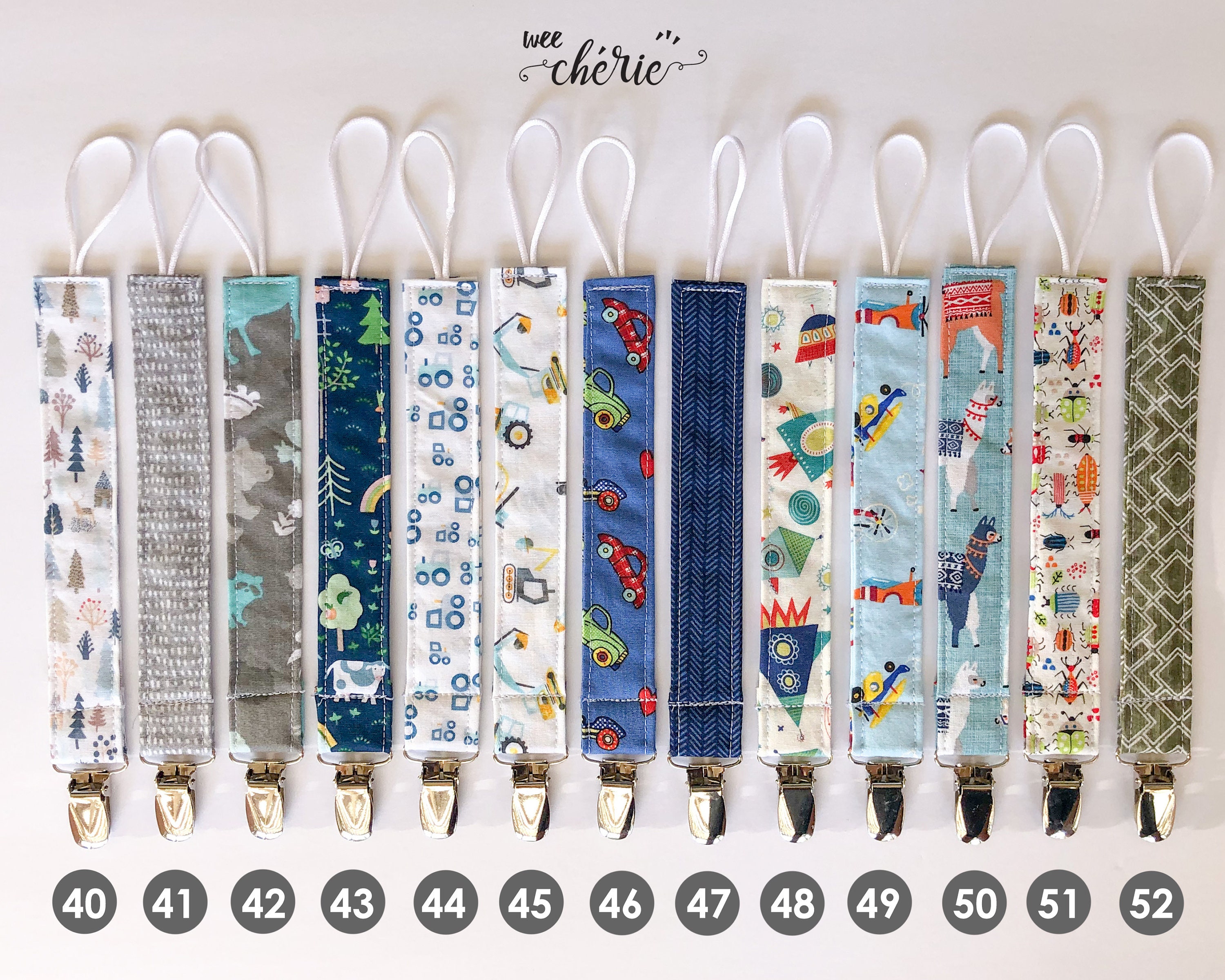 Personalized Pacifier Clip Set Mix and Match Baby Pacifier | Etsy