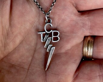 Elvis Presley TCB Lightning Bolt Necklace Taking Care of Business ...