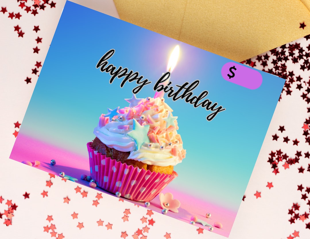 Cupcake Birthday Gift Card Holder - Etsy