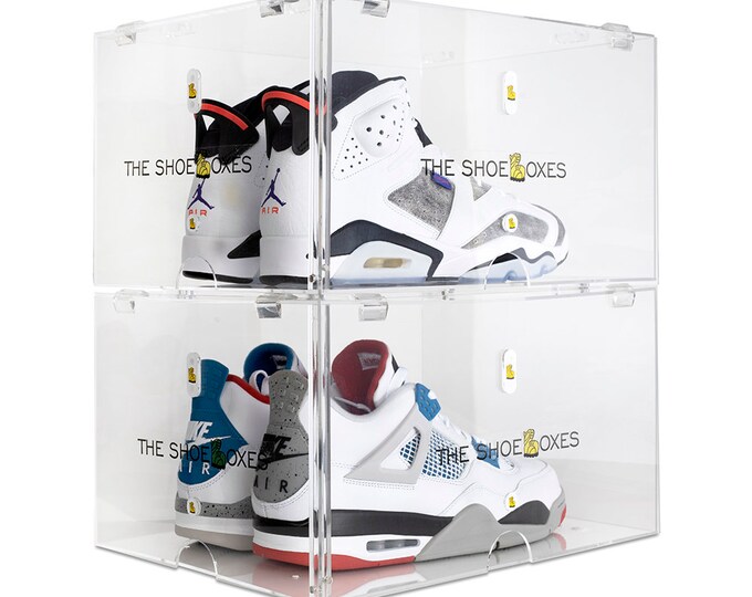 2 Pack Large Double Door Shoeboxes Glasshouse Closets 2 Box Pack ...