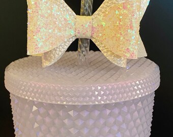 Straw Topper Bow Svg | Etsy