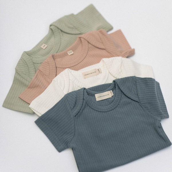 Ribbed Baby Romper - Etsy