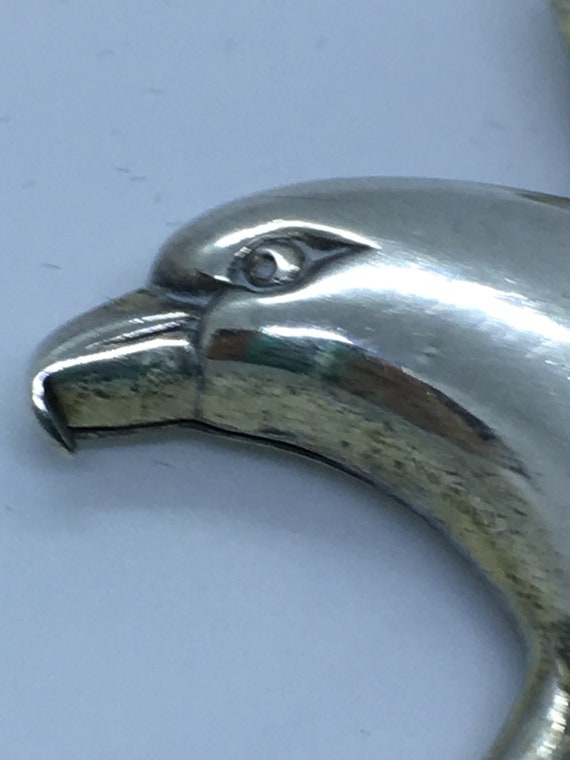 Vintage Coro 1940's Art Form Sterling Eagle Brooch/Pin - Gem