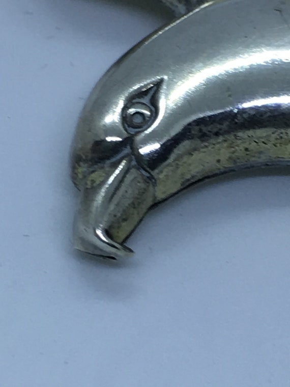 Vintage Coro 1940's Art Form Sterling Eagle Brooch/Pin - Gem