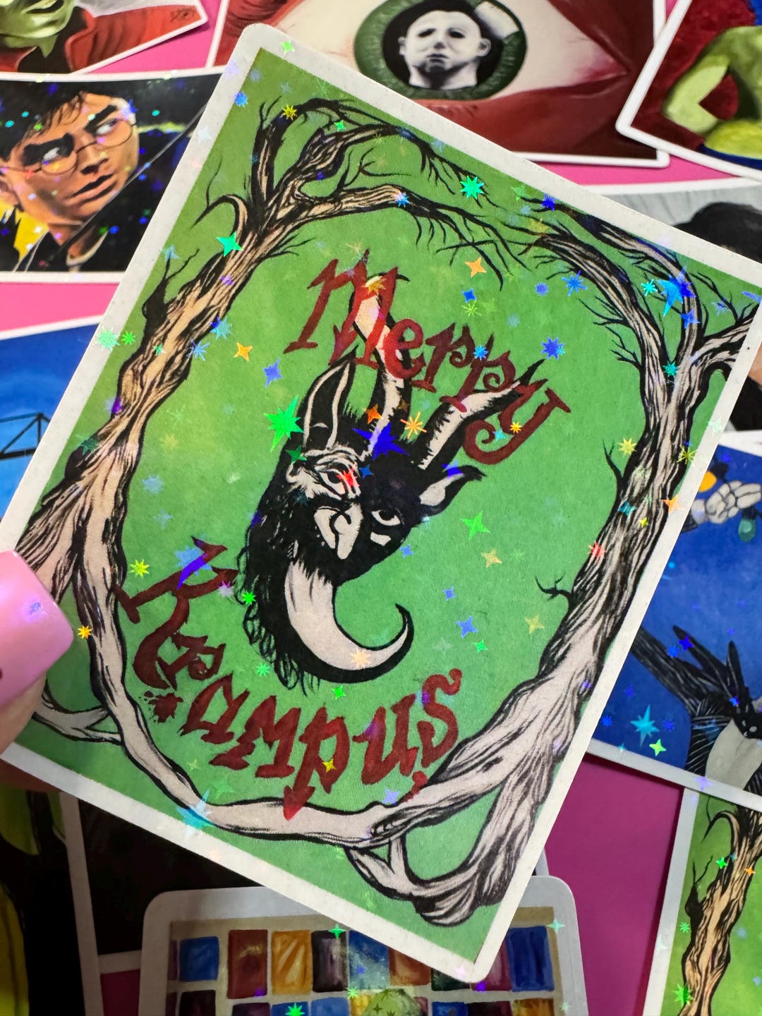 Krampus Vinyl Sticker - Etsy