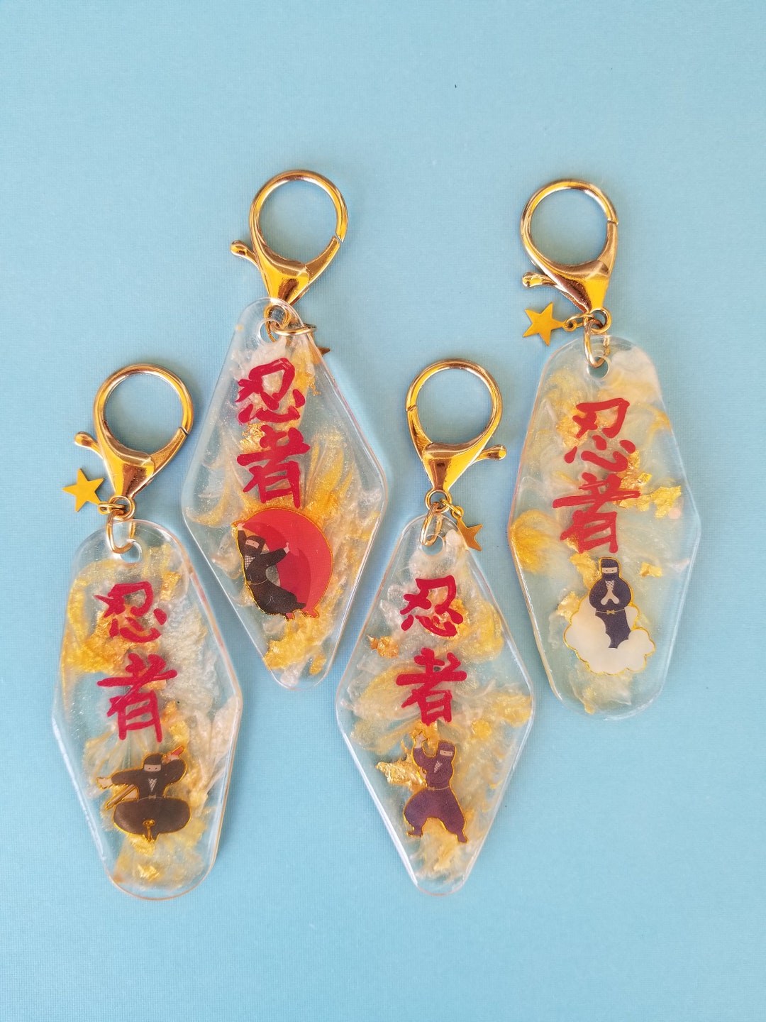 Keychain/bag Charm - Ninja Theme - Etsy