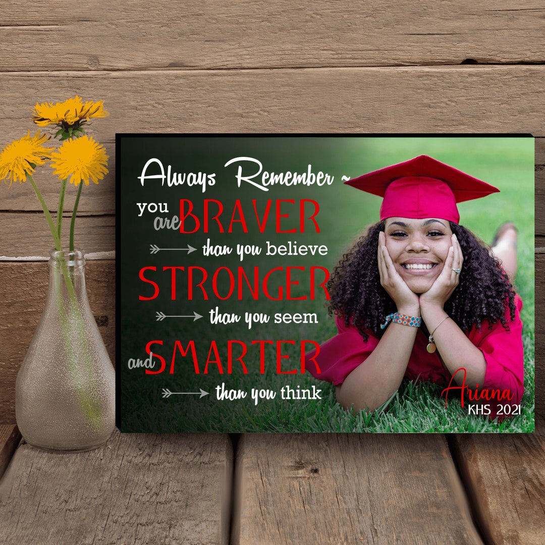 Graduation Gift, Custom Graduation Easel Canvas, Personalized ...