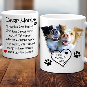 Dog Mom Mug, Personalized Dog Mug, Dog Mothers Day Gift, Dog Mom Gift ...