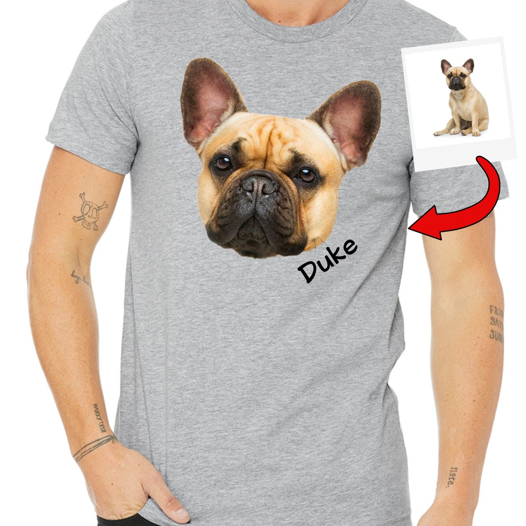 Dog Photo Shirt, Custom Pet Face Shirt - Etsy