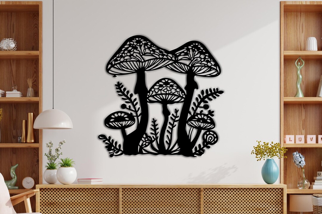 Mushroom Wall Art | 3D Wood Decor | Nature Gift | Handmade Mushroom ...