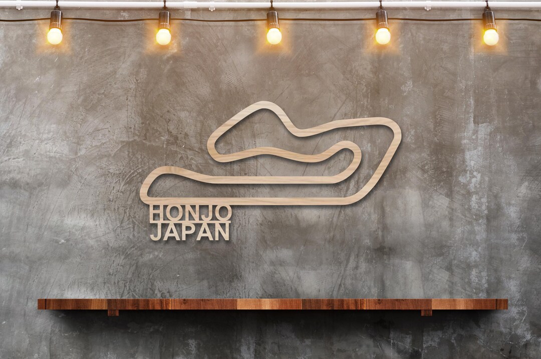 Japan Honjo Circuit Wall Art Car Gifts Wall Decor Handmade Car Decor ...