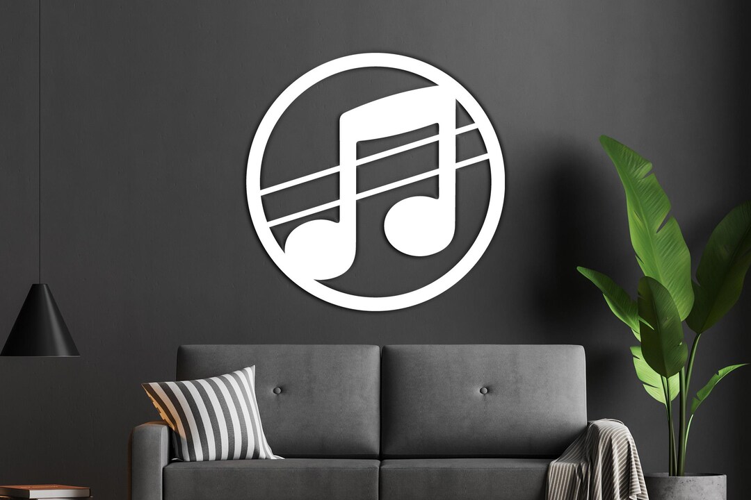 Music Note 3D Wood Decor | Musical Wall Art | Wooden Music Themed Decor ...