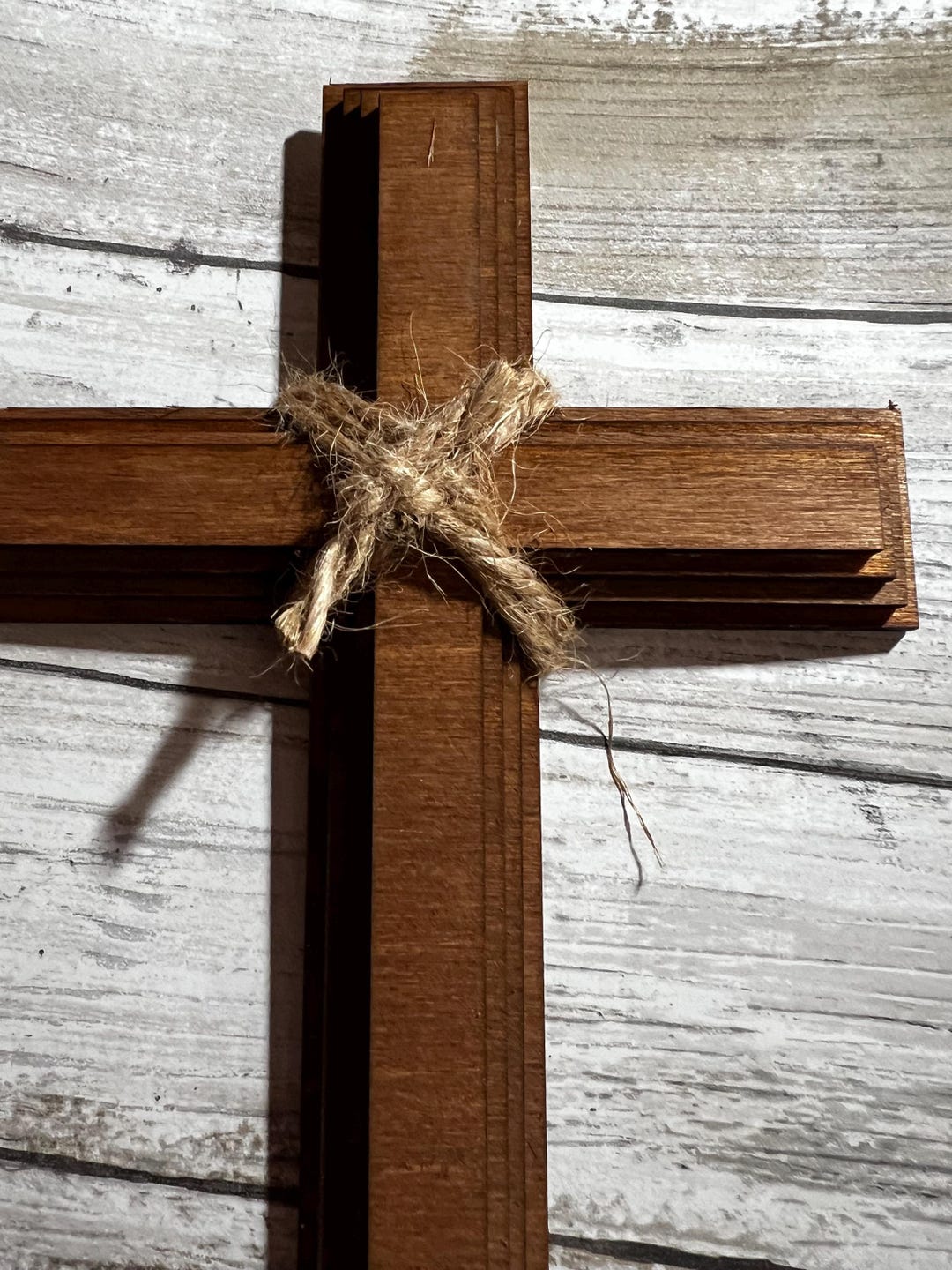 3D Baltic Birch Wood Cross: Baptism Gift - Etsy
