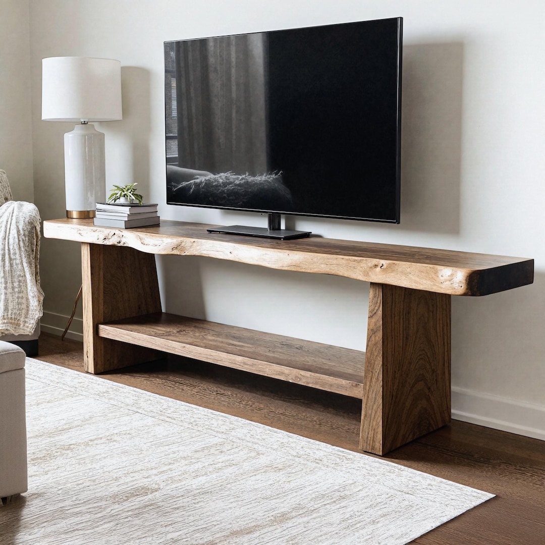 Farmhouse Tv Console Handmade Tv Cabinet Stand Rustic Solid Wood ...