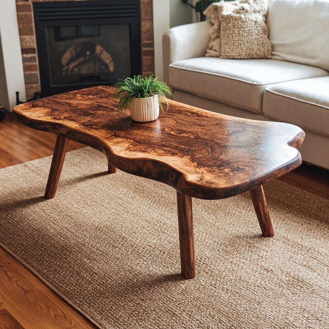 Reclaimed Wood Table Living Room Handcrafted Coffee Table Modern ...