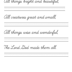 Copy Work Copywork Printables Homeschool Copy Work Printables ...