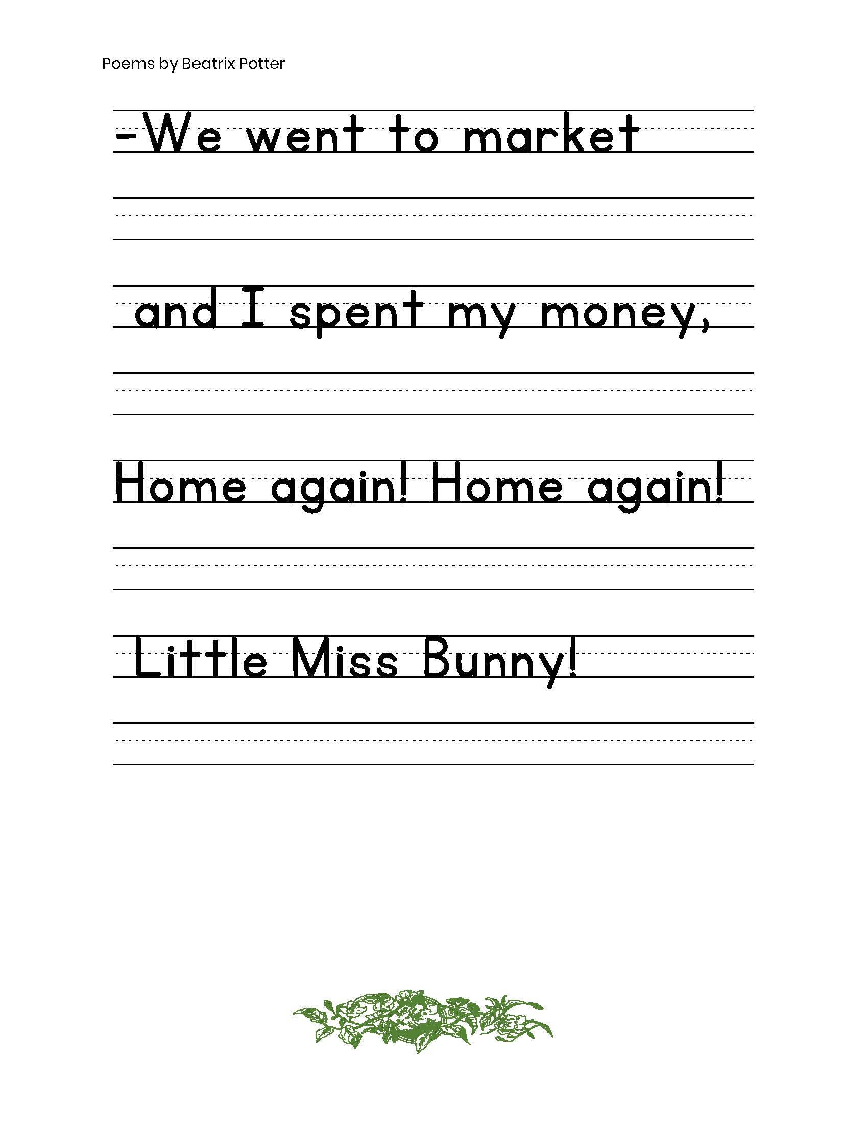 Copy Work Copywork Printables Homeschool Copy Work Printables - Etsy ...