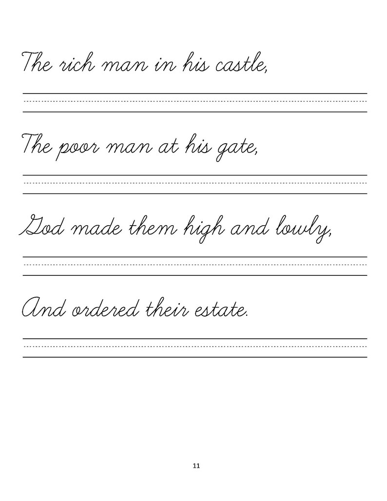 Copy Work Copywork Printables Homeschool Copy Work Printables ...