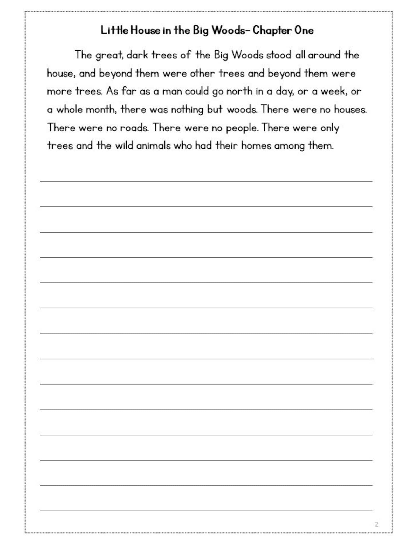 Copywork Printable Copy Work Printables Homeschool Copy Work | Etsy