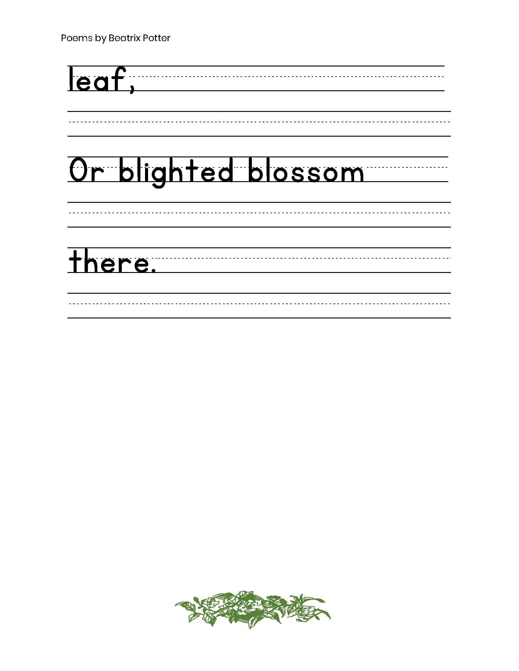 Copy Work Copywork Printables Homeschool Copy Work Printables | Etsy