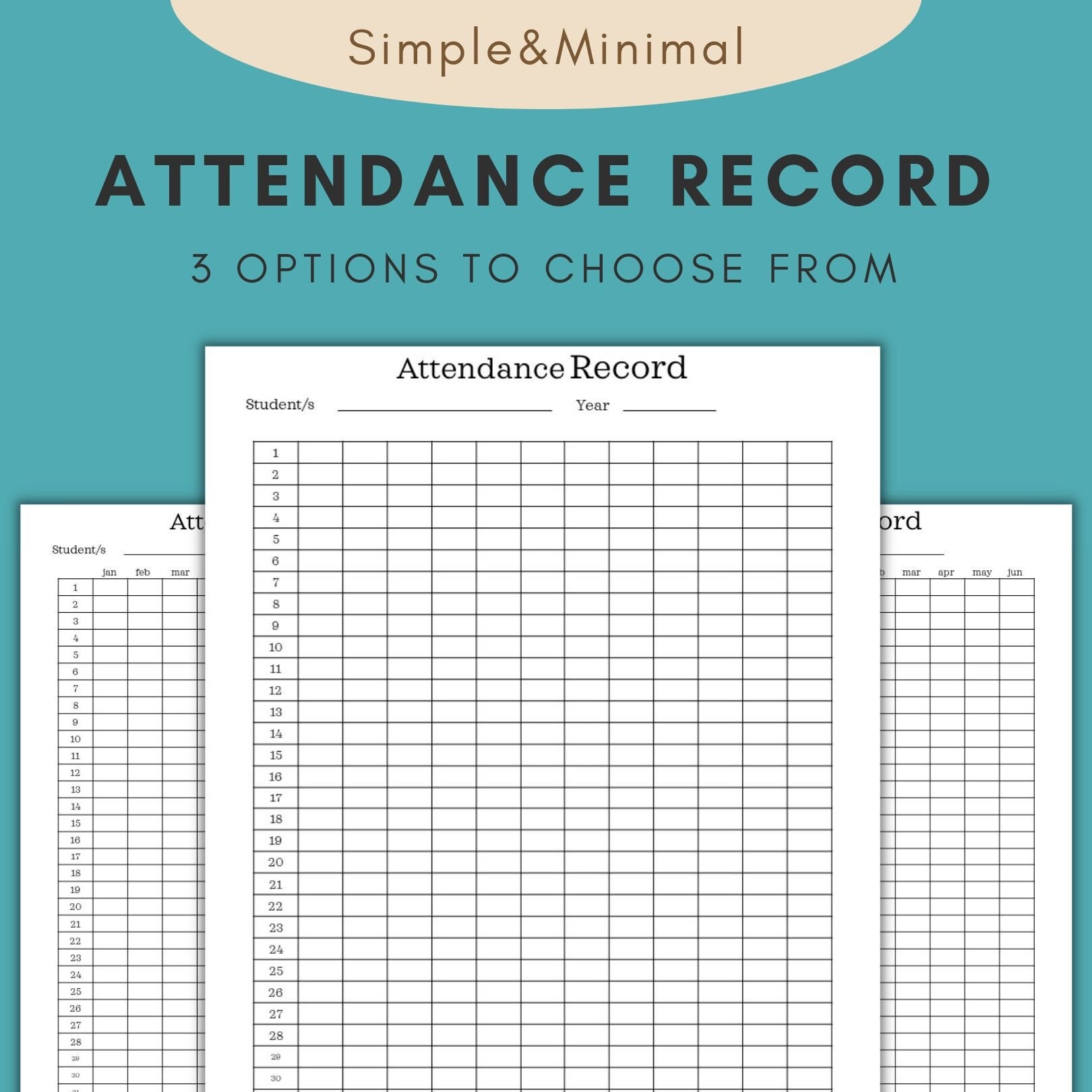 Simple Attendance Sheet