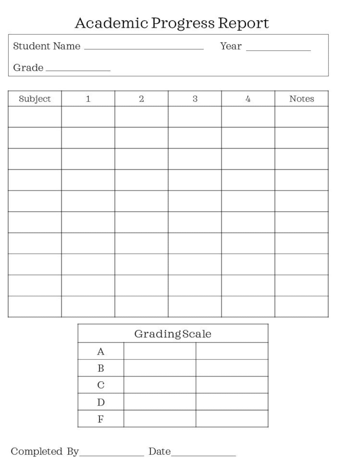 homeschool-report-card-homeschool-progress-report-homeschool-etsy