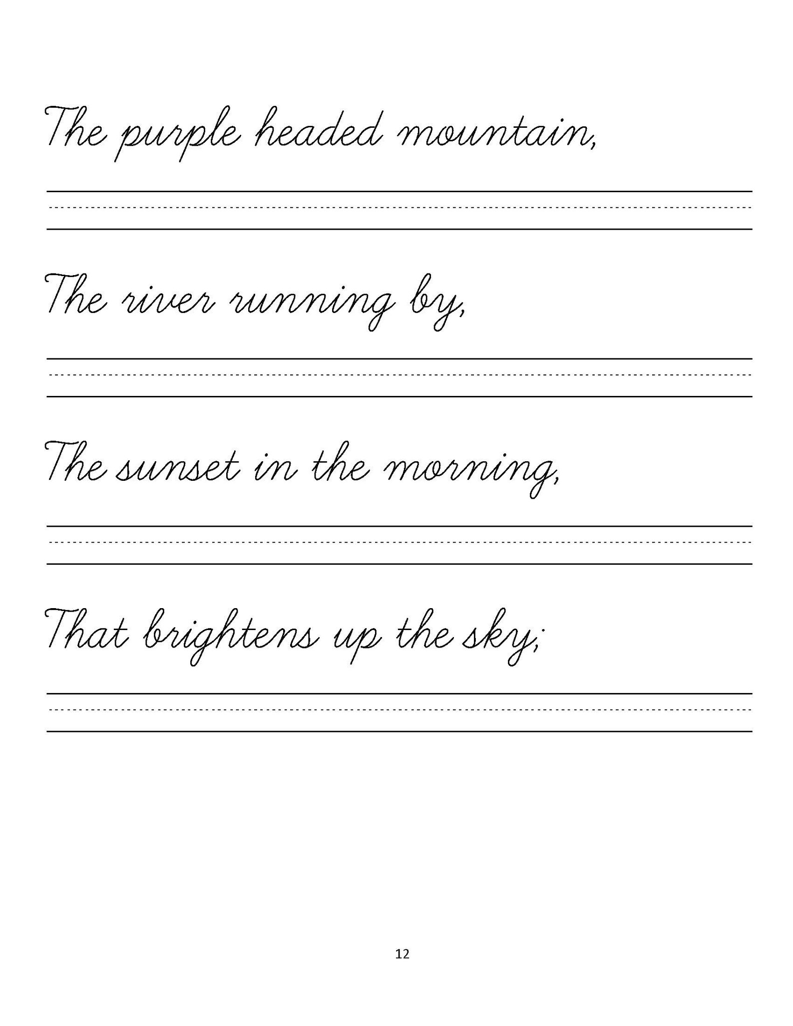 Copy Work Copywork Printables Homeschool Copy Work Printables - Etsy