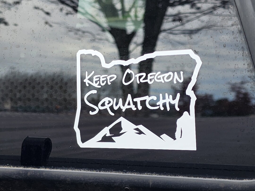 Keep Oregon Squatchy Vinyl Decal - Small - Etsy