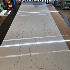 Life-size Bigfoot Yard Stencil – Sasquatch Lawn Silhouette – Garden Art ...