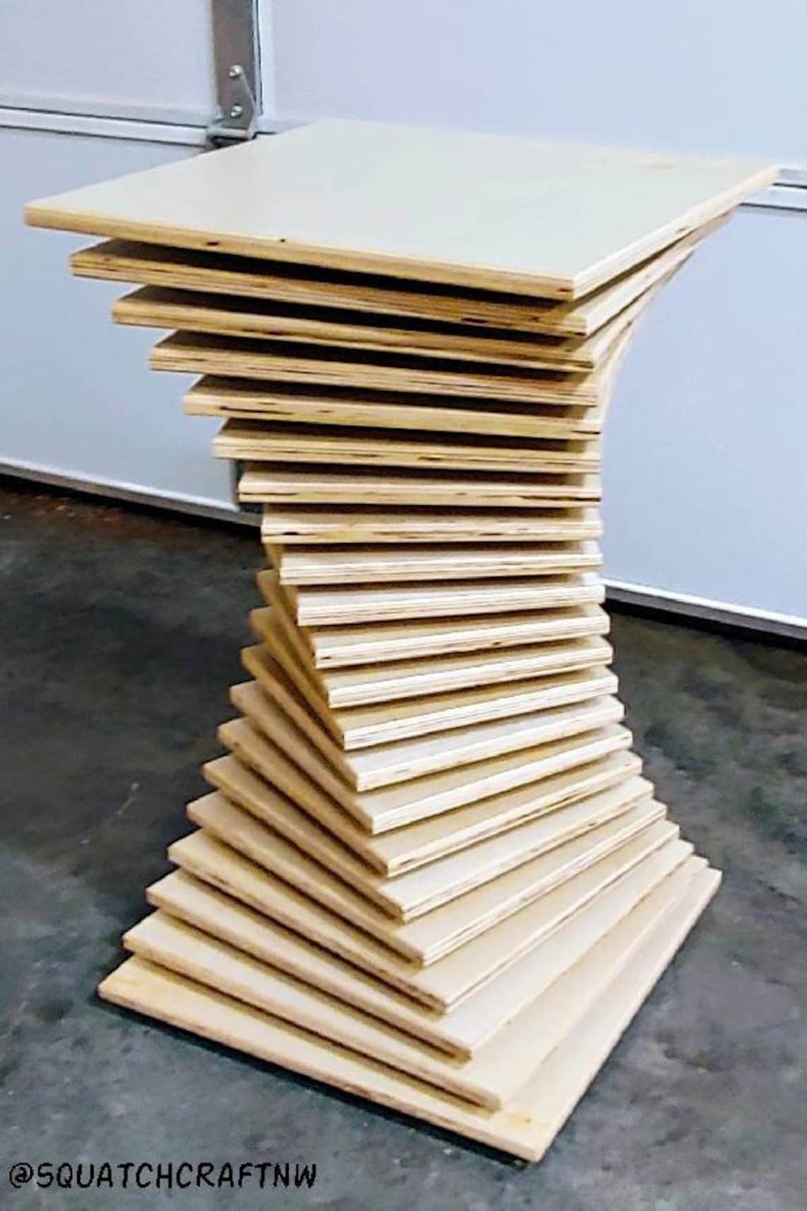 Parametric End Table Vector File, DXF File ,night Stand, Functional Art ...