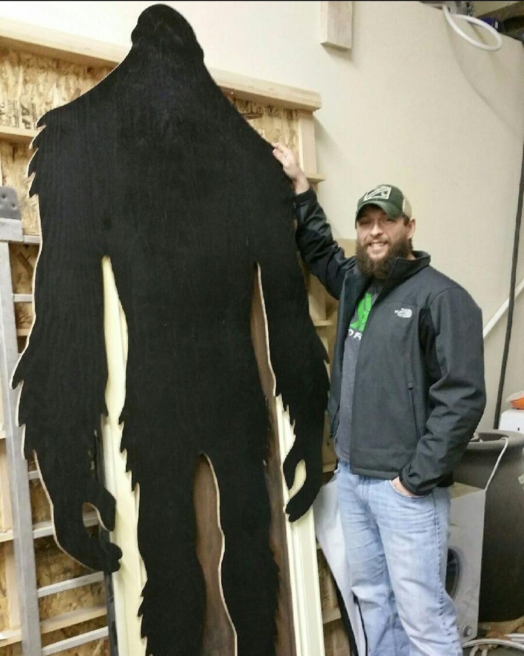 Life-size Bigfoot Yard Stencil – Sasquatch Lawn Silhouette – Garden Art ...