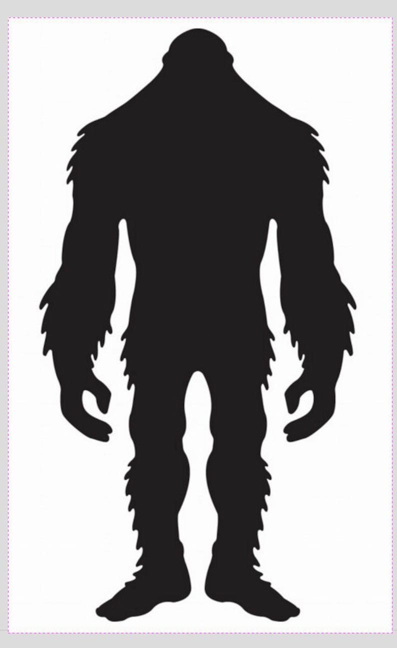 Life-size Sasquatch/bigfoot/sabe Template on Paper - Etsy