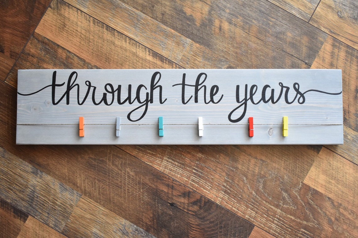 Through the Years Sign - Picture Display - Child Art Display - Child ...