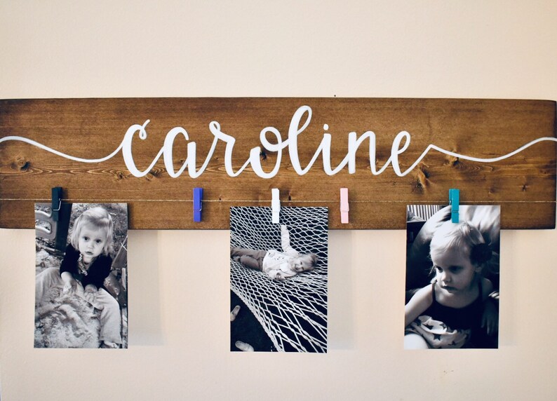 Child name sign personalized look what I made sign kids | Etsy