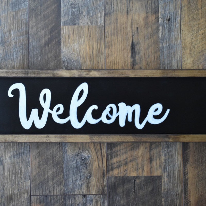 Wood Welcome Signs - Etsy