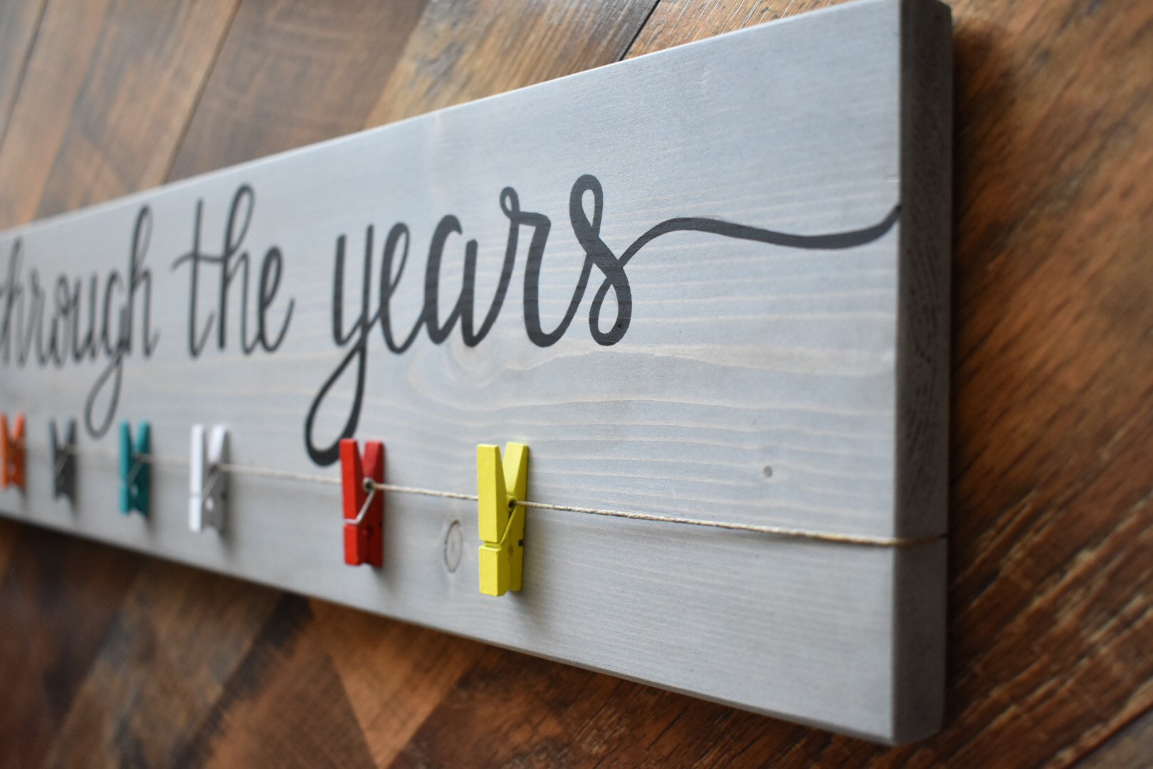Through the Years Sign Picture Display Child Art Display - Etsy