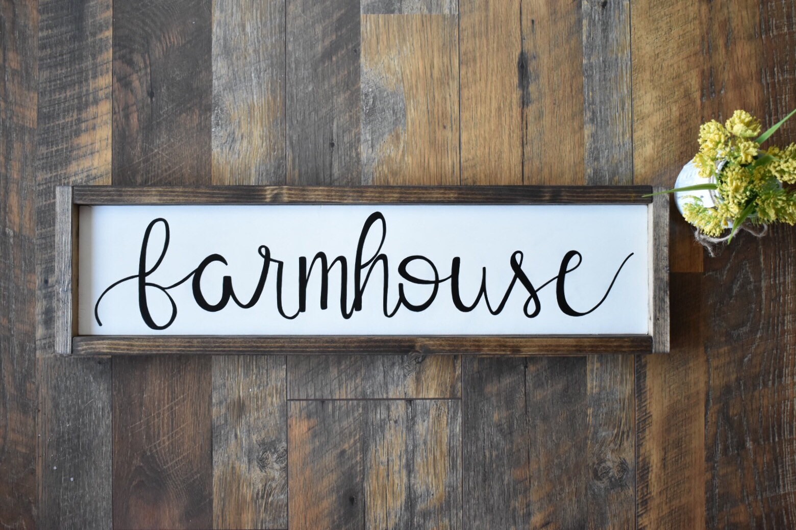 Farmhouse Sign Farmhouse Wood Sign Rustic Sign Framed | Etsy