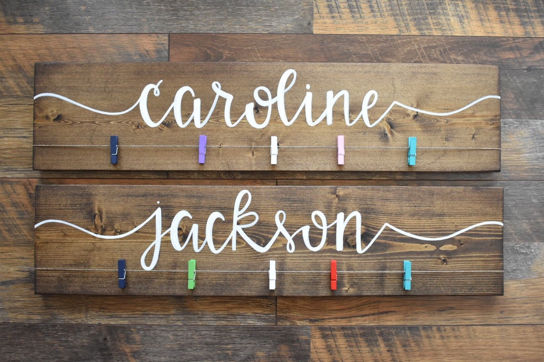 Child Name Sign - Personalized Look What I Made Sign - Kids Name Sign ...