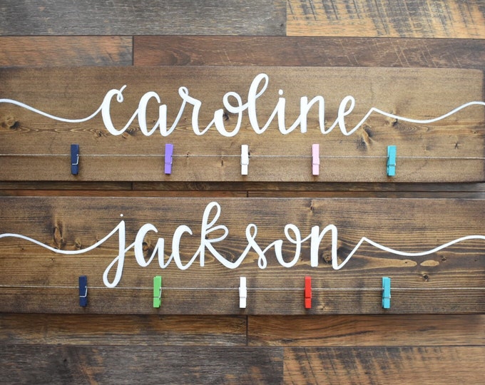 Child Name Sign - Personalized Look What I Made Sign - Kids Name Sign ...