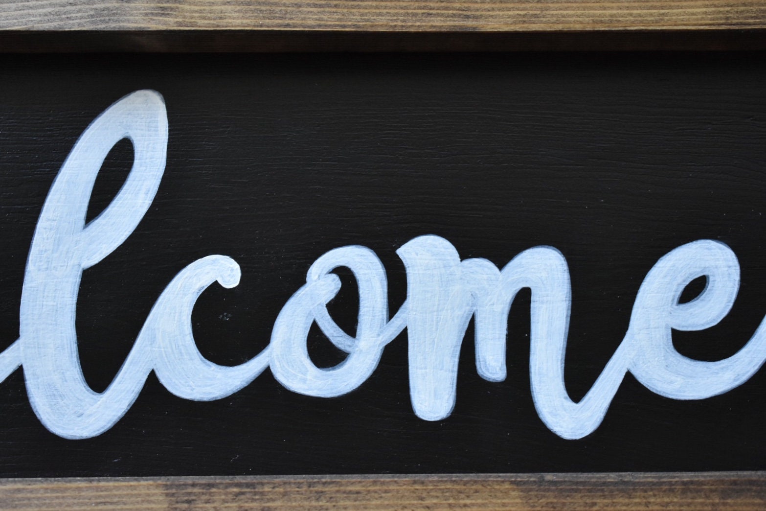 Welcome Sign Wood Welcome Sign Black and White Welcome | Etsy