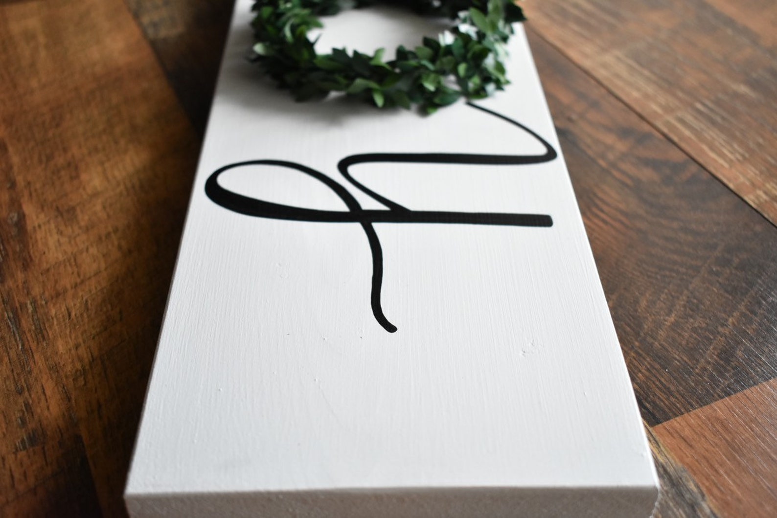 Home Sign With Wreath Home Sign Wreath Sign Farmhouse - Etsy