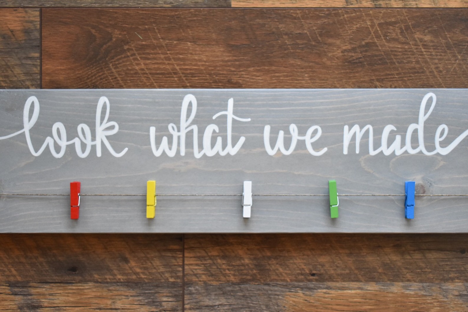 Look What We Made Sign Child Art Sign kids Name Sign | Etsy