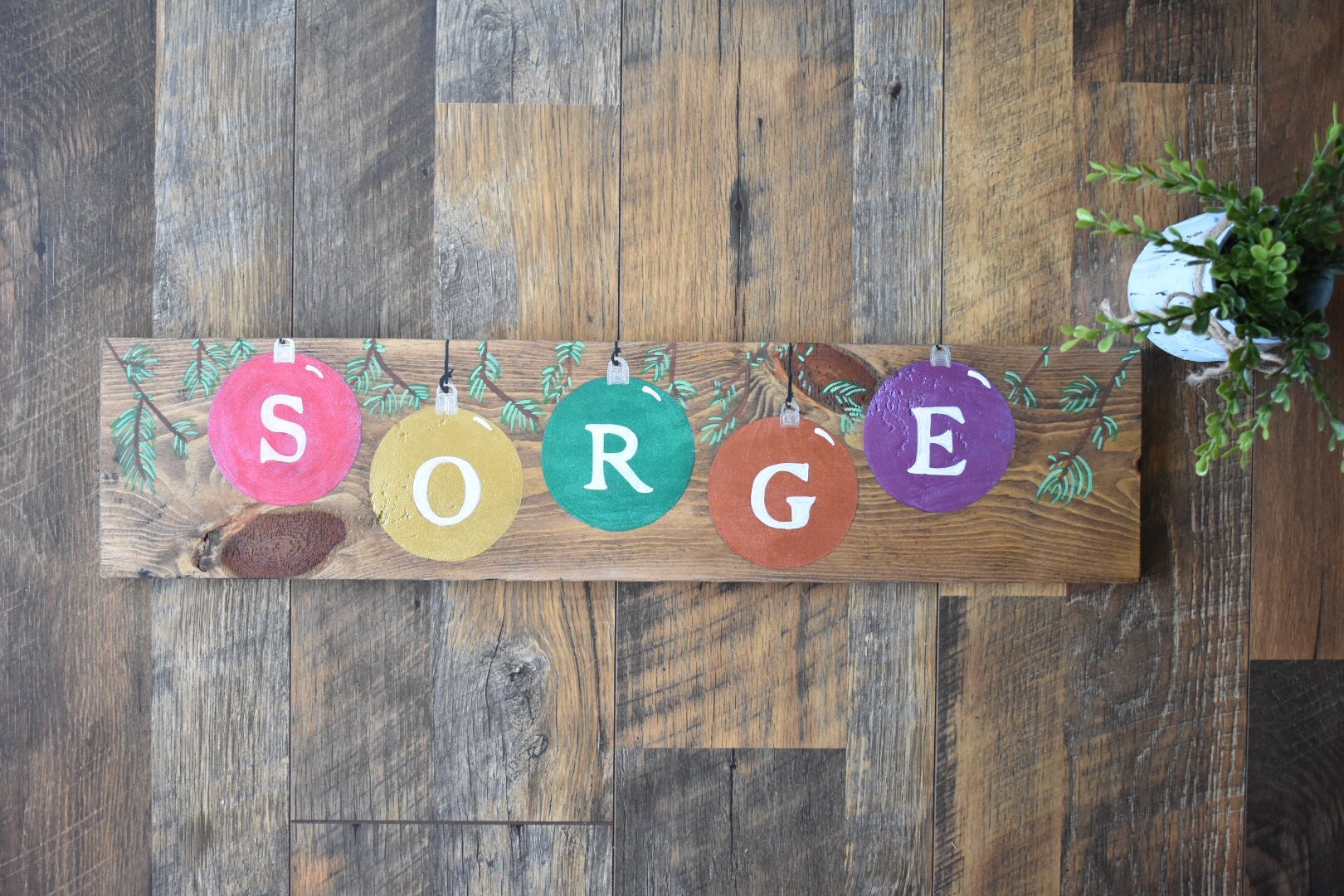 Personalized Christmas Sign Christmas Last Name Sign - Etsy