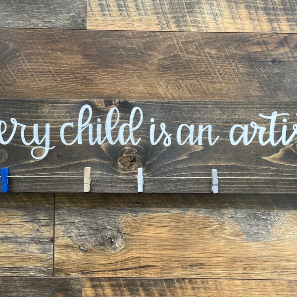 Every Child is an Artist Display - Etsy