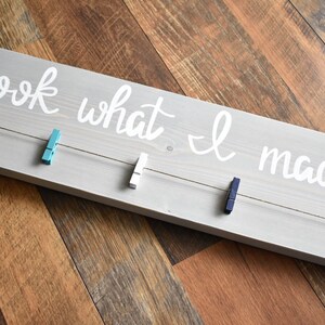 Look What I Made Sign Child Art Sign Kids Name Sign | Etsy