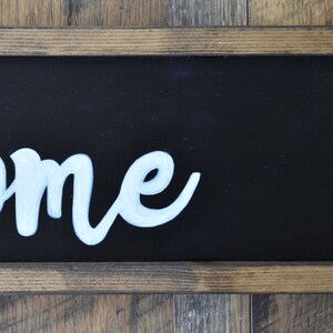 Welcome Sign - Wood Welcome Sign - Black and White Welcome Sign ...