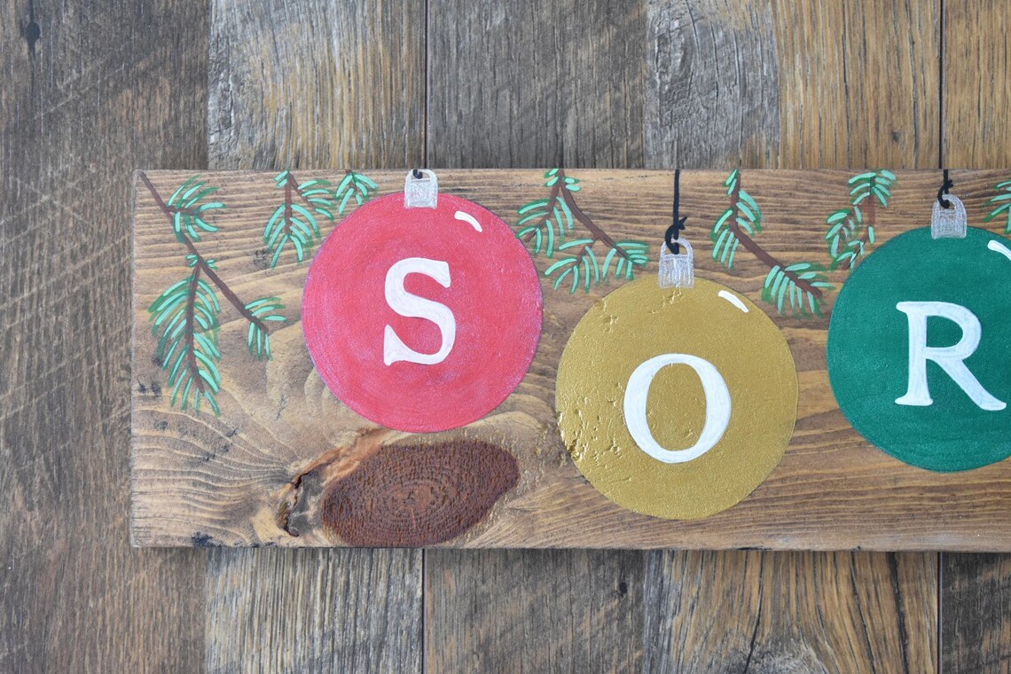Personalized Christmas Sign - Christmas Last Name Sign - Chstomized ...