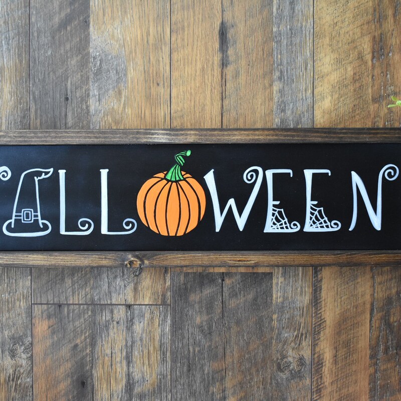 Wooden Pumpkin Sign - Etsy